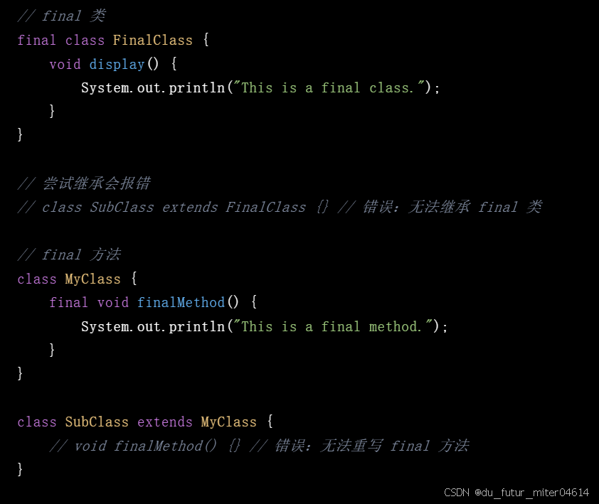 Java面向对象:三个修饰符abstractstaticfinalfinal修饰符修饰方法时不能和以下哪个修饰符共用 Csdn博客