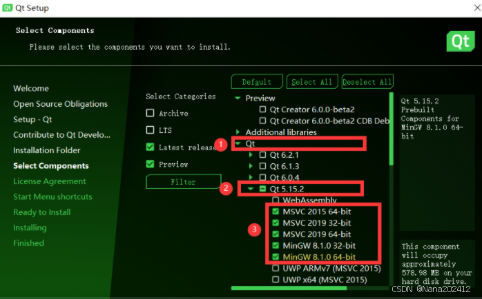 QT 5.15.2 在线安装教程_qt5.15.2安装教程-CSDN博客