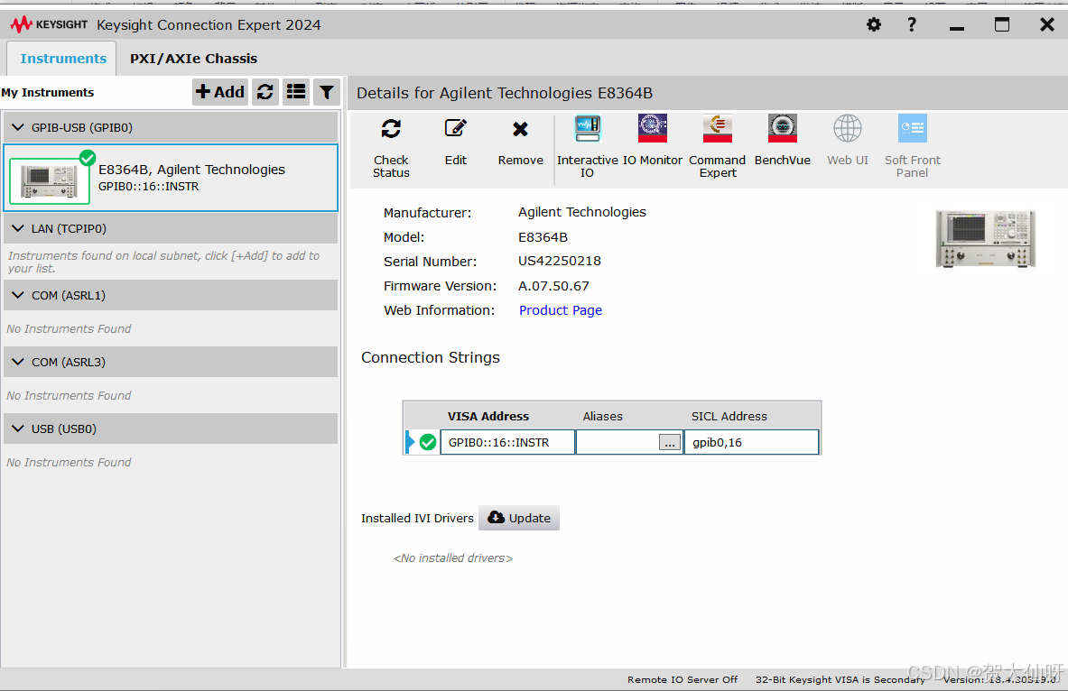 关于使用pyvisa识别不到GPIB的问题_用凌华的gpib utility软件可以识别到gpib地址,用python的pyvisa识别不到gp-CSDN博客
