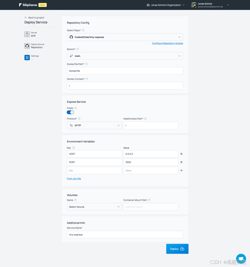 如何 Docker 化和部署 Express.js API_express js docker-CSDN博客