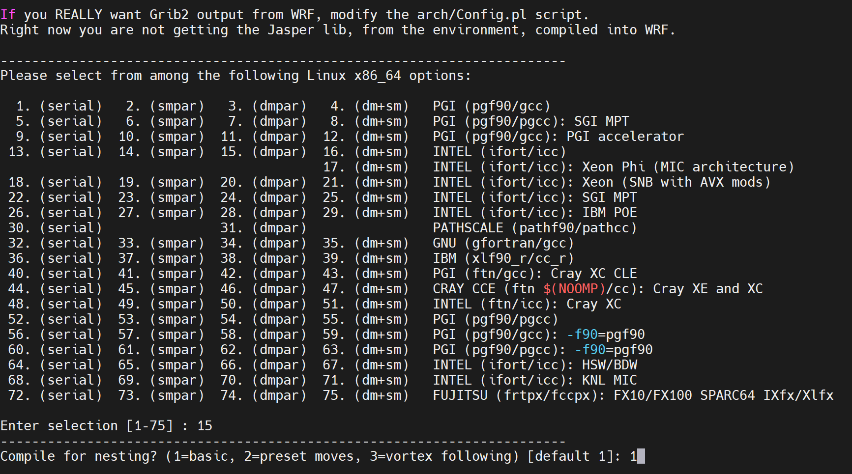 Linux上 WRF Intel编译过程及问题记录_wrf编译-CSDN博客