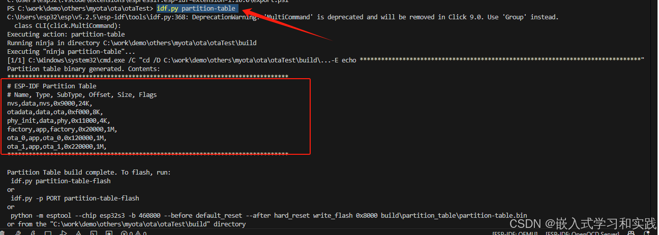esp32 分区表 partitions.csv 的介绍和修改-CSDN博客