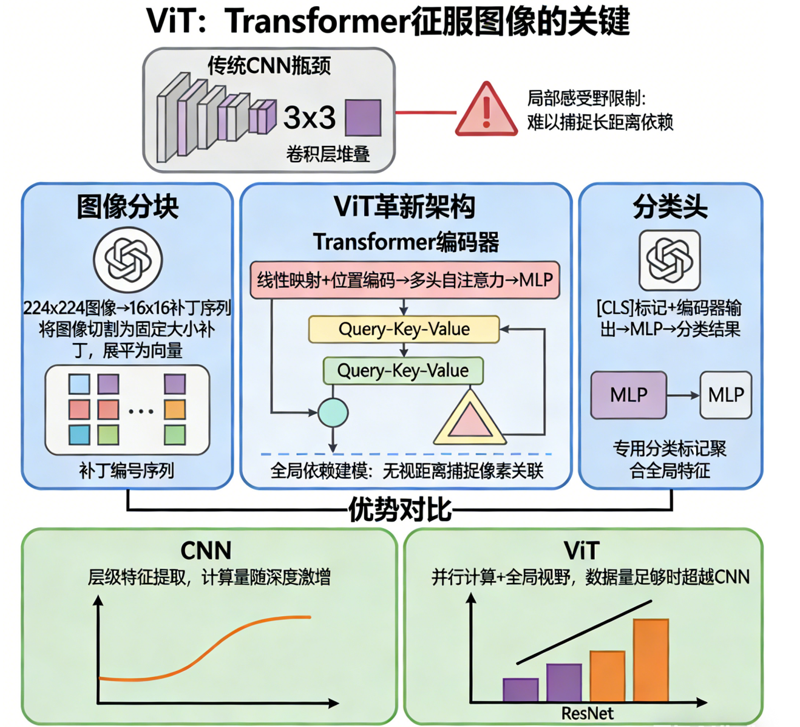 ⭐ 深度学习入门体系（第 16 篇）: ViT：为什么 Transformer 能征服图像世界？-CSDN博客