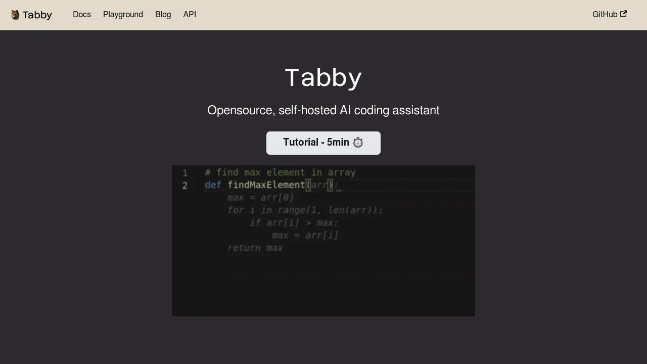 程序员效率神器：自部署AI编程助手Tabby_tabby ai-CSDN博客