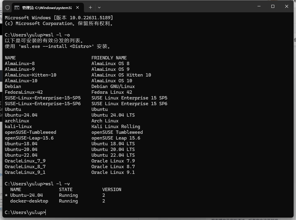 Windows安装WSL_docker desktop -unexpected wsl error-CSDN博客