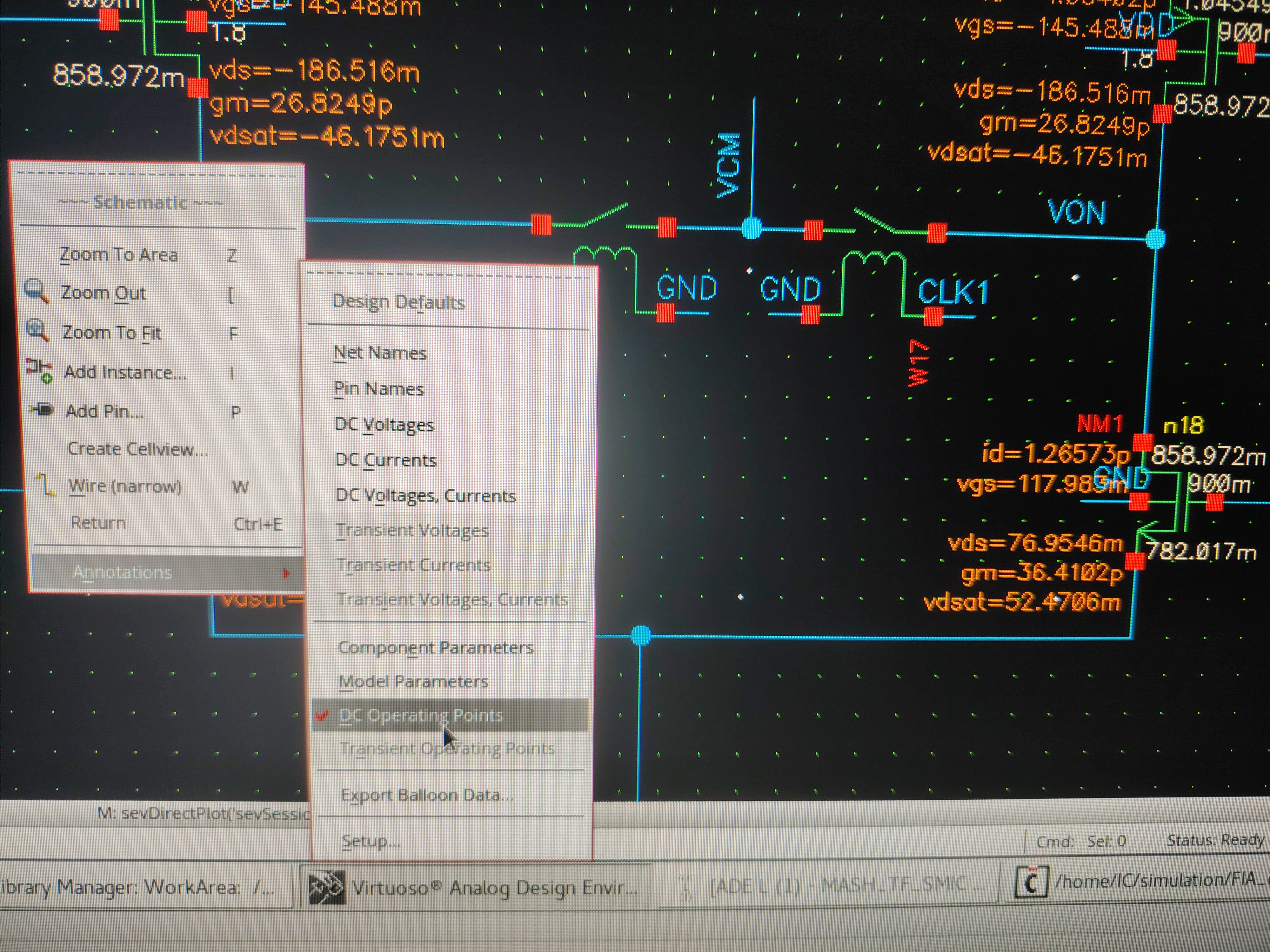 virtuoso查看MOS晶体管所有参数_virtuoso怎么得到mos管的ro-CSDN博客