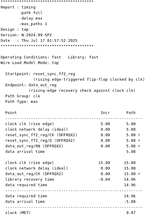静态时序分析：恢复时间检查_复位的时序检查-CSDN博客