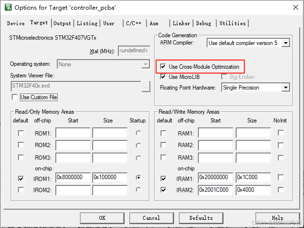 keil编译变慢的罪魁祸首Use Cross-Module Optimization！_keil编译突然变慢-CSDN博客