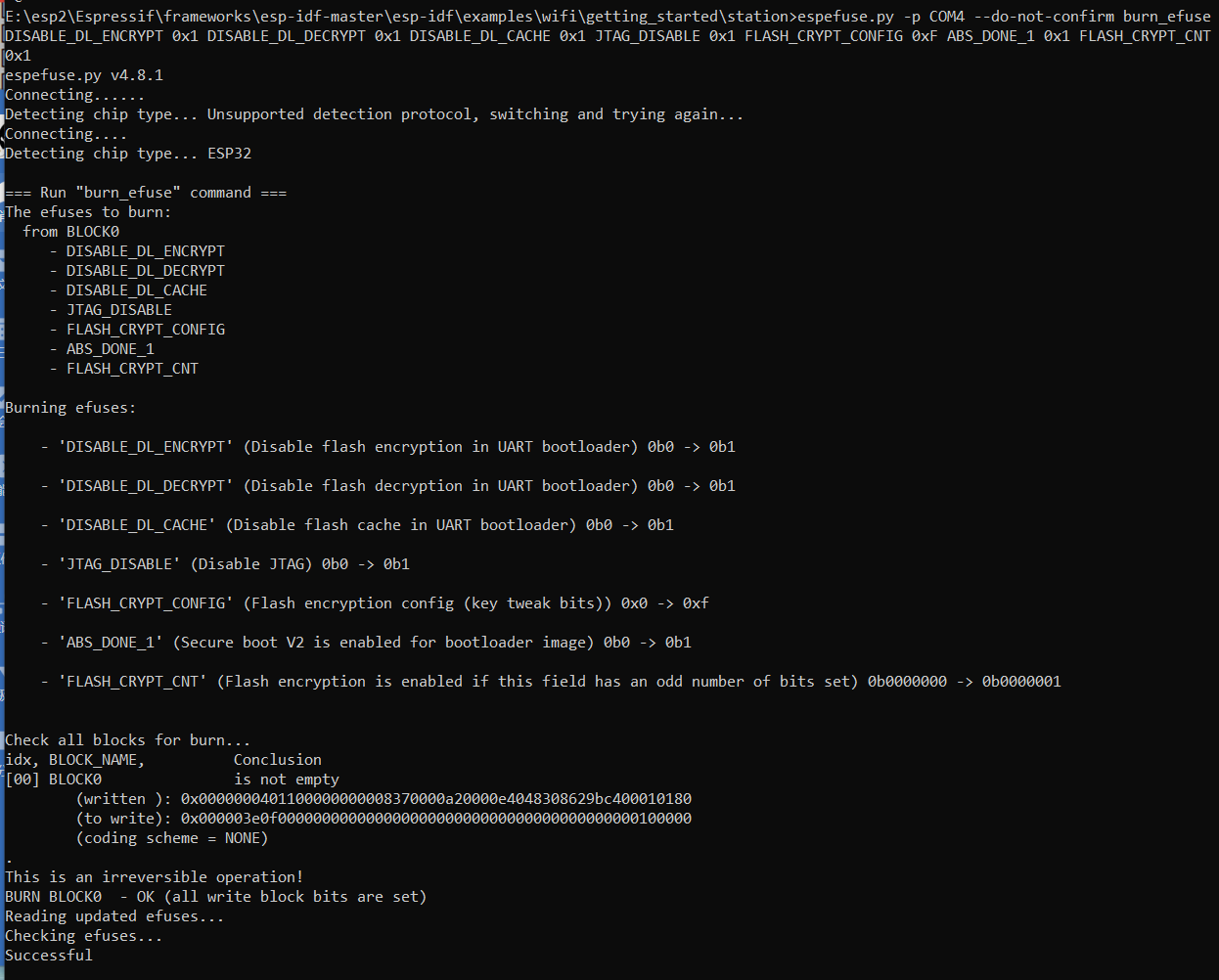 【ESP32 v3.1】基于 esptool 完成 Flash Encrypted（Development）+ SecureBoot V2 + NVS Encrypted_esp32 ...