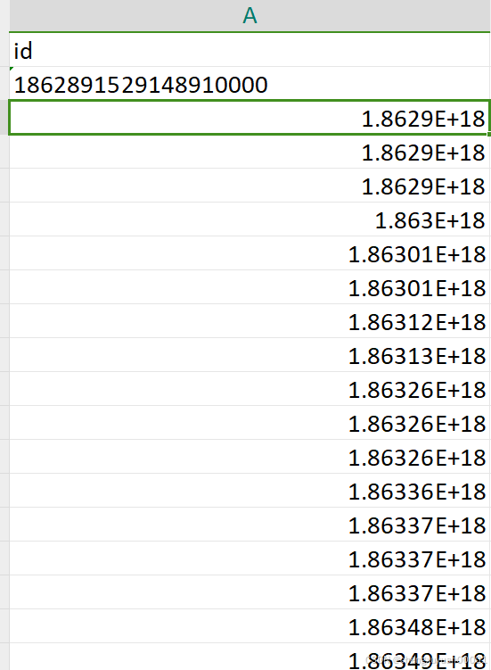navicat 导出Excel字段过长会变成E+18 的格式_plsql导出csv出现e+18,但是网页打不开-CSDN博客