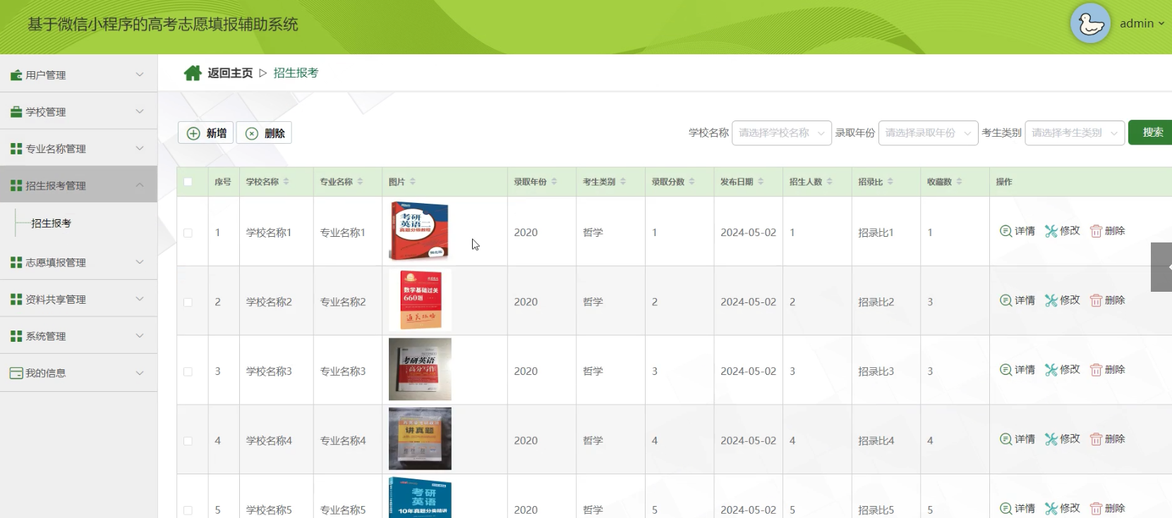 基于数据可视化springbootvue的高考志愿填报辅助系统设计和实现源码论文部署讲解等基于高考志愿填报数据的可视化工具开发 Csdn博客