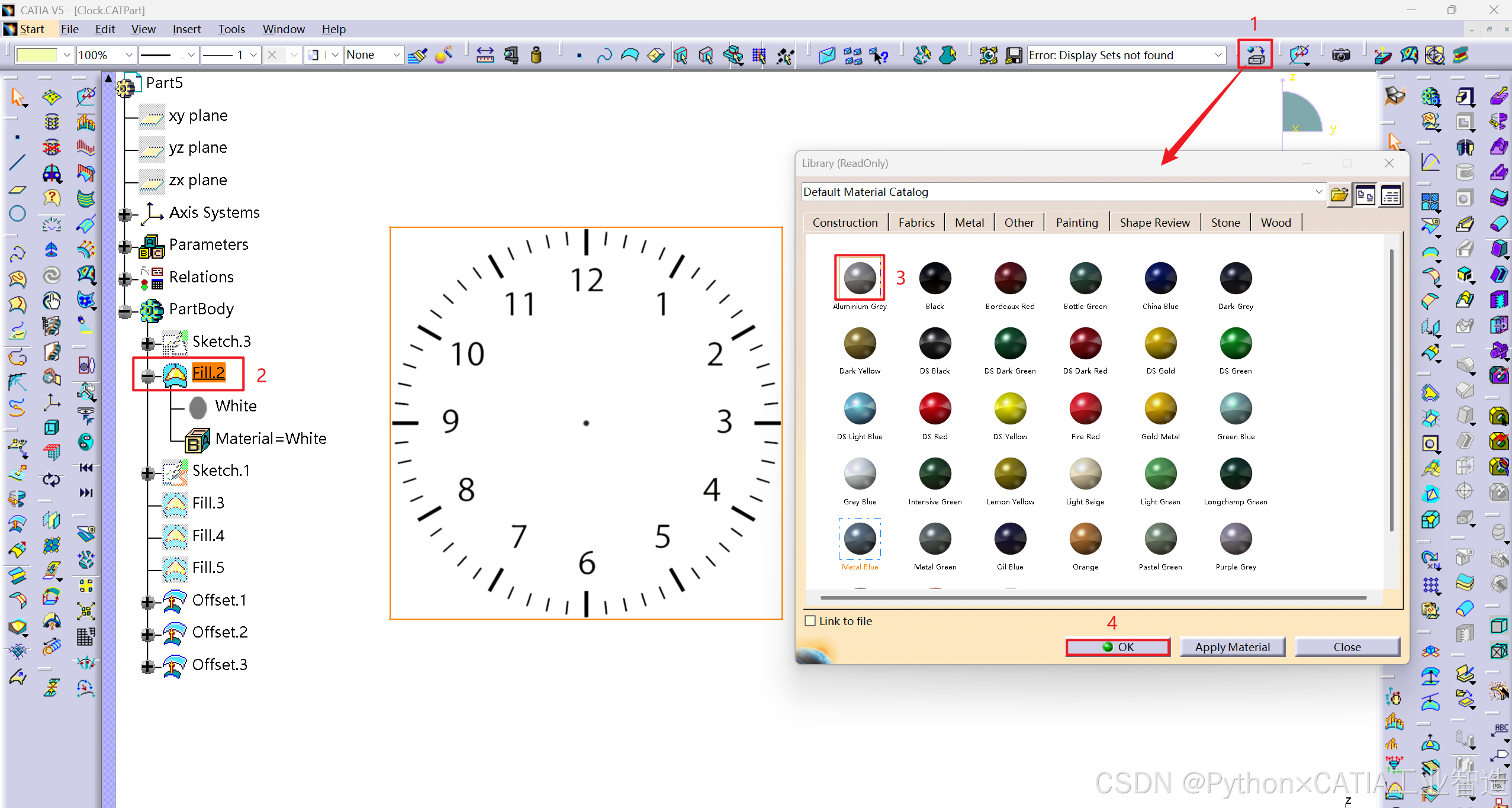 用Python与CATIA打造动态时钟：建模到驱动全解析 —— 从CAD设计到自动化控制的跨界实践_python执行catia命令-CSDN博客