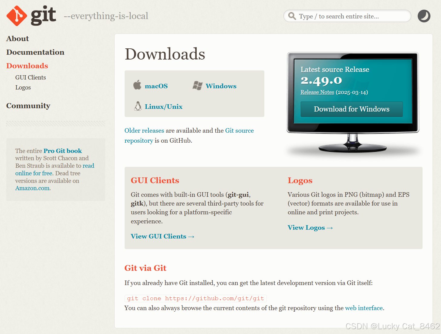 【2025年超详细】Git 系列笔记-1 Git简述、Windows下git安装、Linux下git安装_windows git-CSDN博客