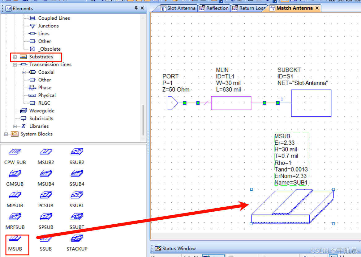 HDU电磁场与微波实验五——微带缝隙天线的设计_微带缝隙天线设计-CSDN博客