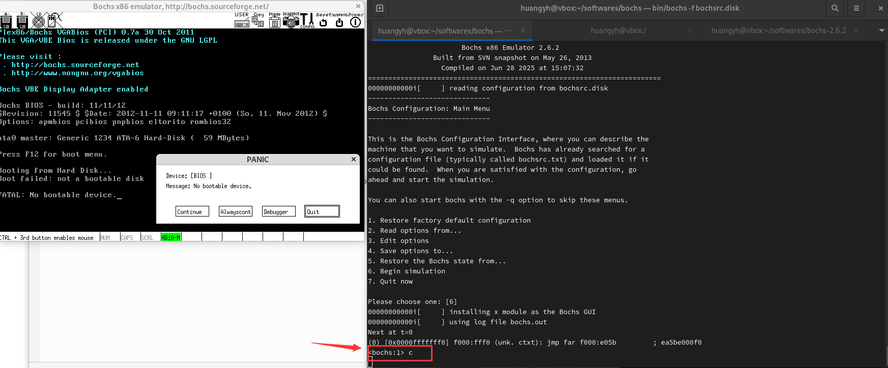 操作系统真象还原1：bochs下载安装——问题记录_bochsrc:278: romimage directive malformed-CSDN博客