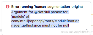 Argument for @NotNull parameter ‘module‘ of com/intellij/openapi/roots/ModuleRootManager ...