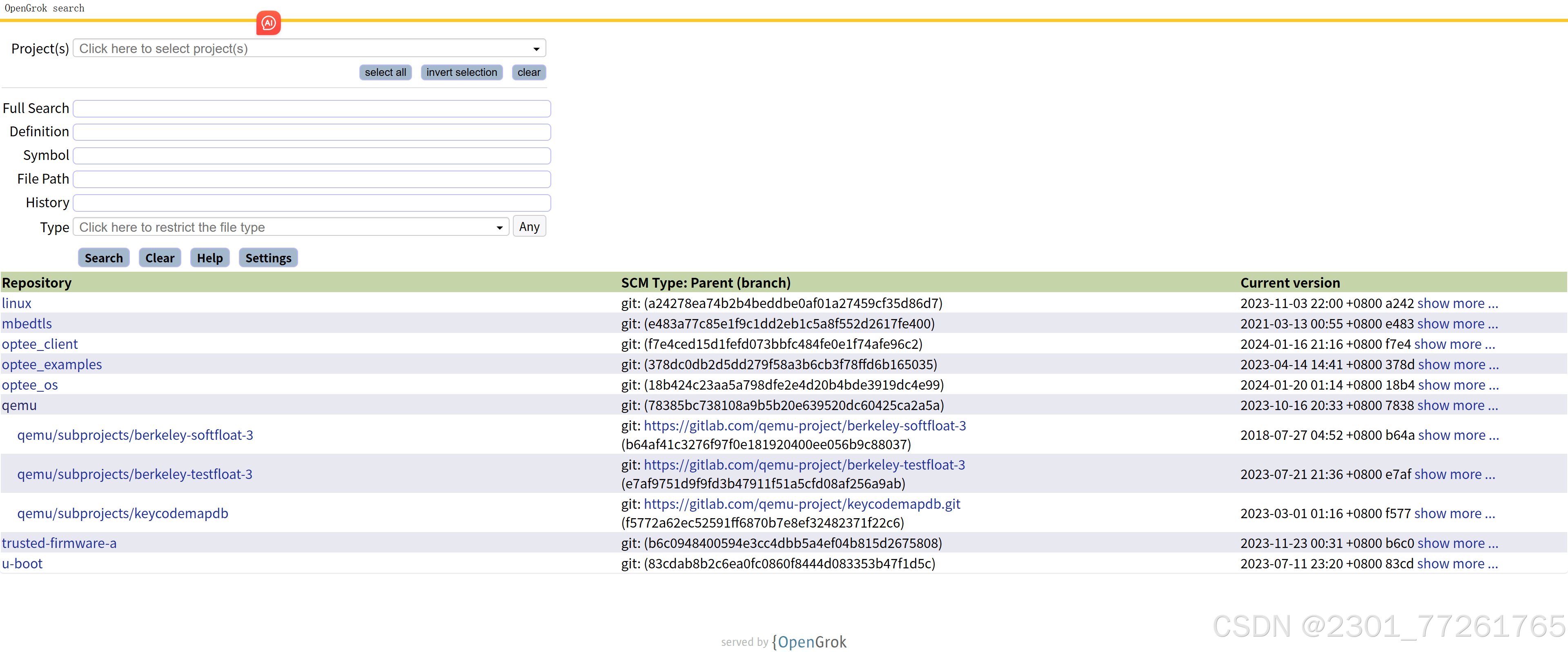 代码阅读环境opengrok搭建-CSDN博客