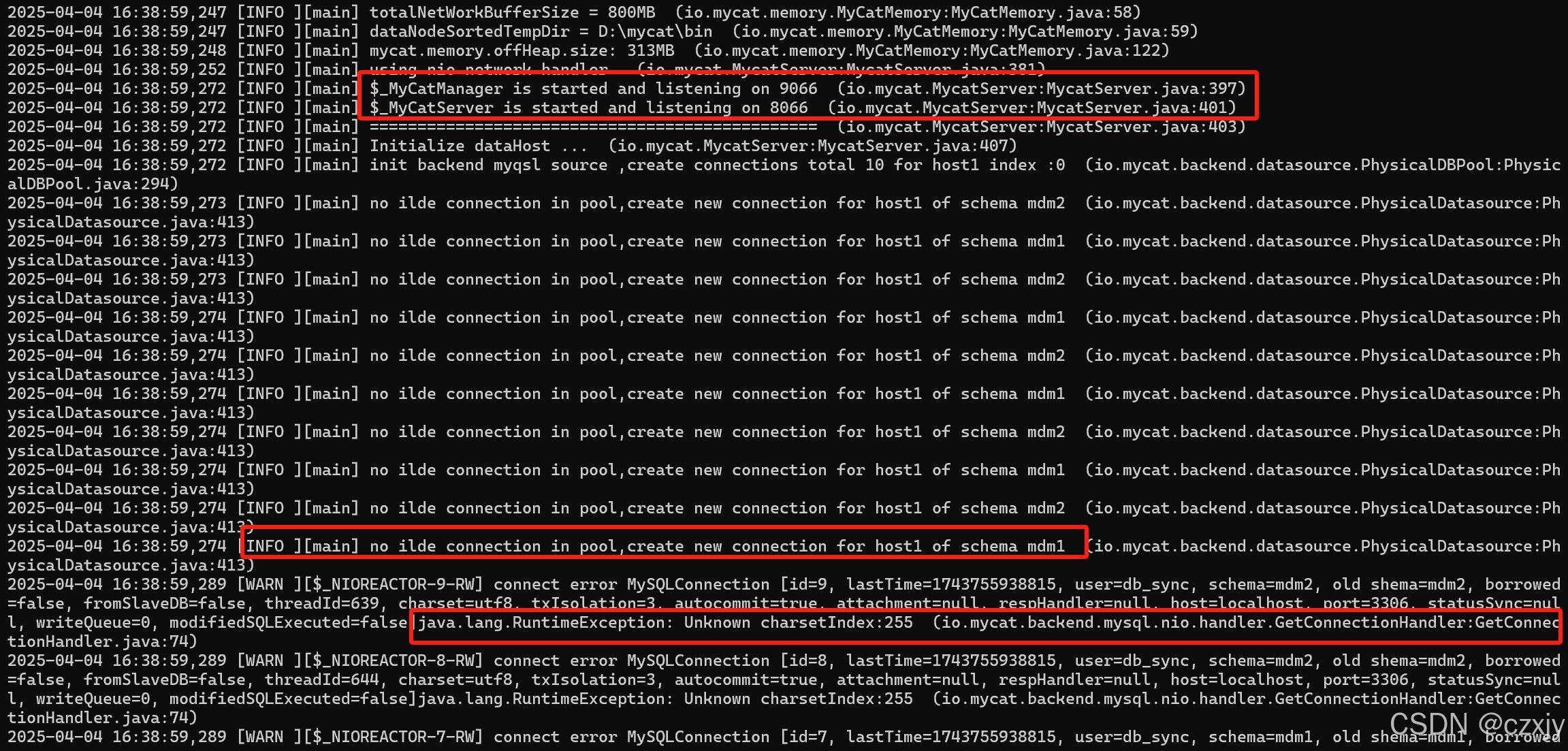 Windows上配置mycat时遇到的一些问题_unknown charsetindex:255-CSDN博客