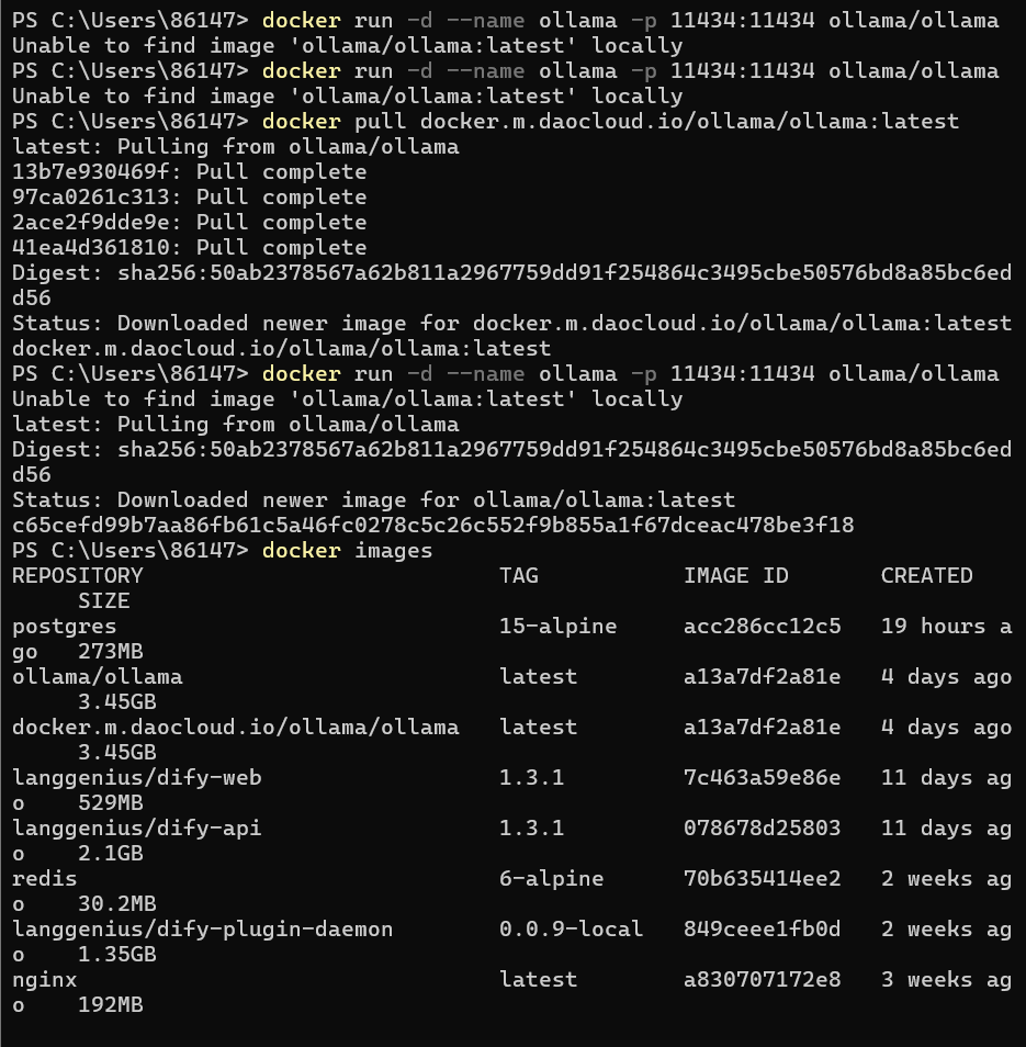 Win11家庭版系统配置docker+dify+ollama+deepseek本地部署教程_win11部署docker+dify-CSDN博客
