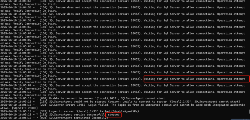 SQLServerAgent启动失败_sqlserveragent无法启动-CSDN博客