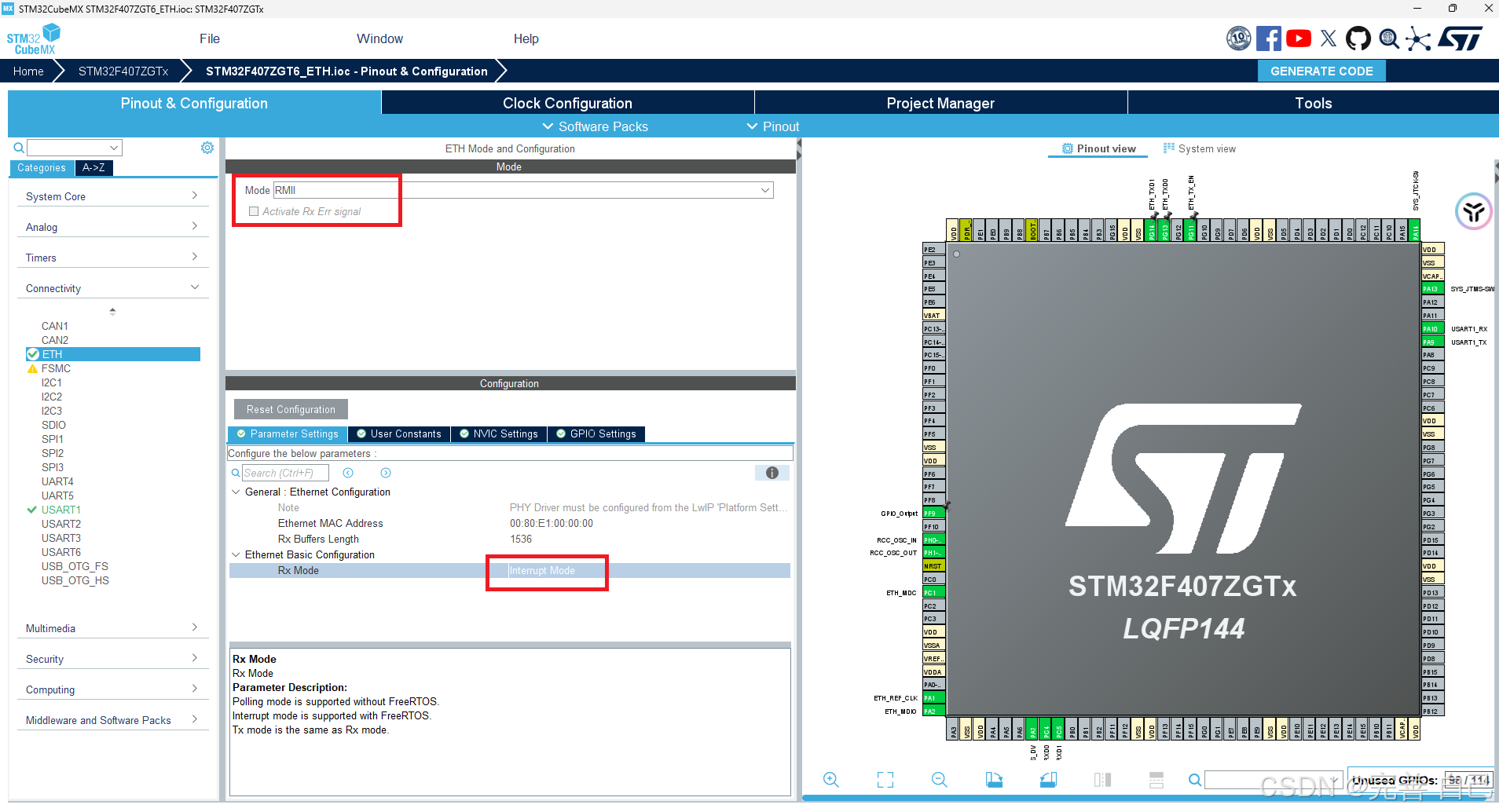 Stm32cubemx配置lwipfreertos实现ping通stm32cubemx Freertos Lwip Csdn博客