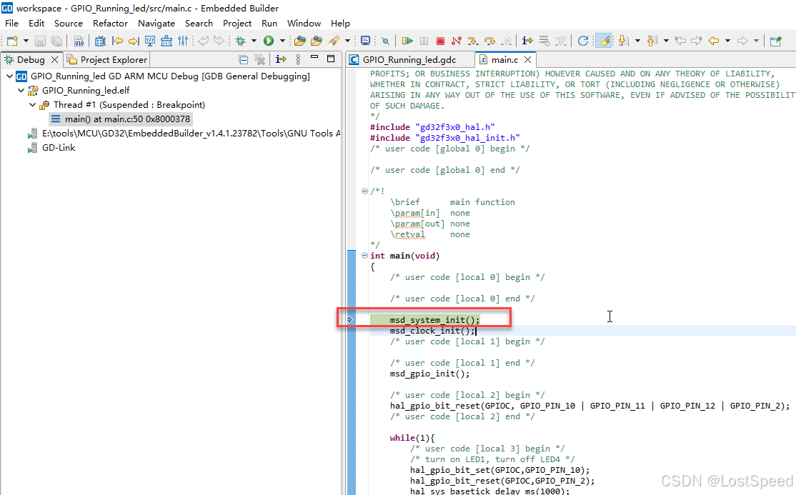 GD - GD32350R_EVAL开箱 + Embedded Builder 单步调试_gd32 embedded builder-CSDN博客
