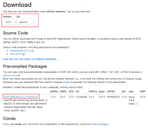 MAC系统线性规划问题开源求解器SCIP_scip求解器-CSDN博客