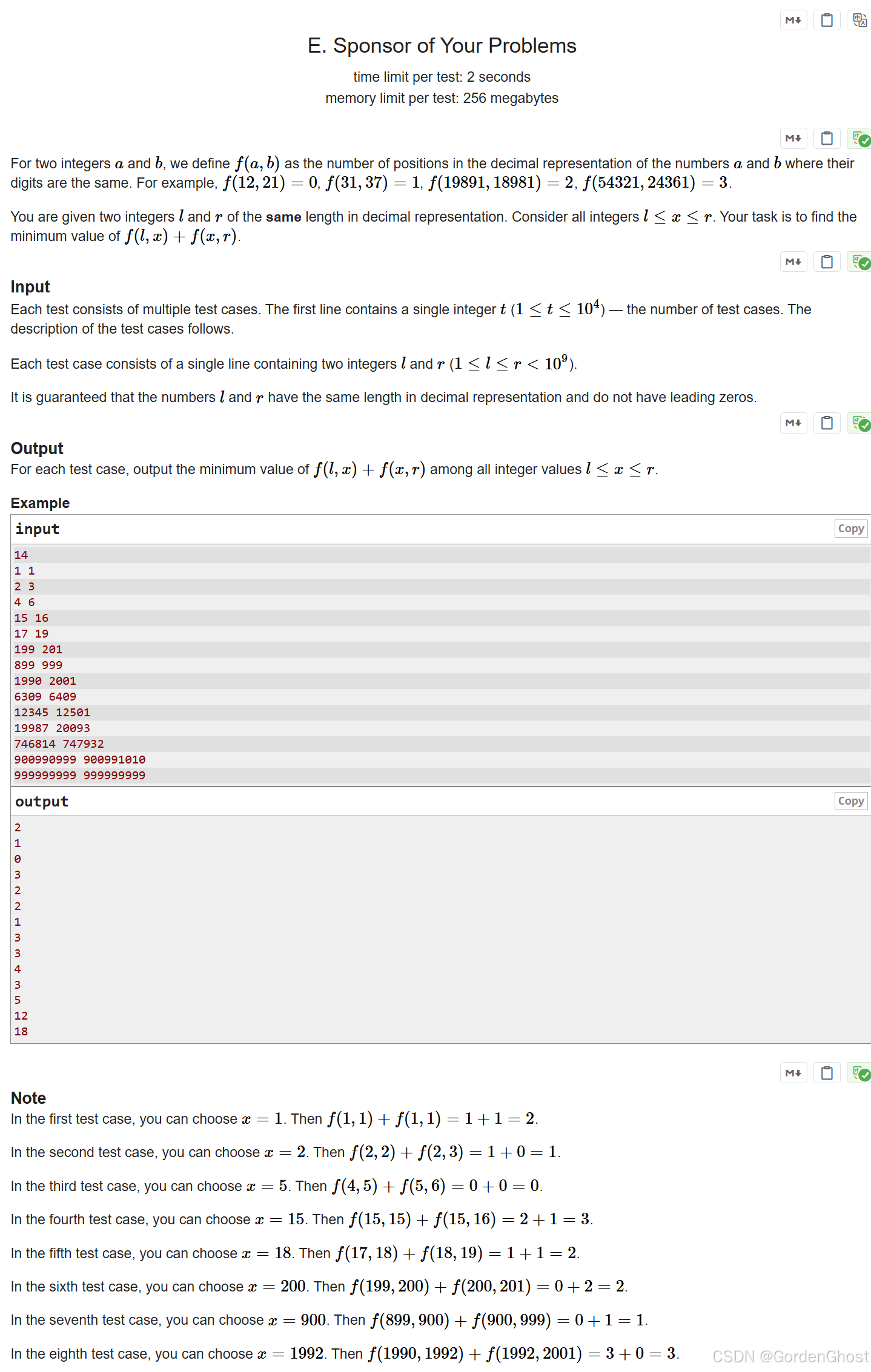 Sponsor of Your Problems（Round 1032）-CSDN博客