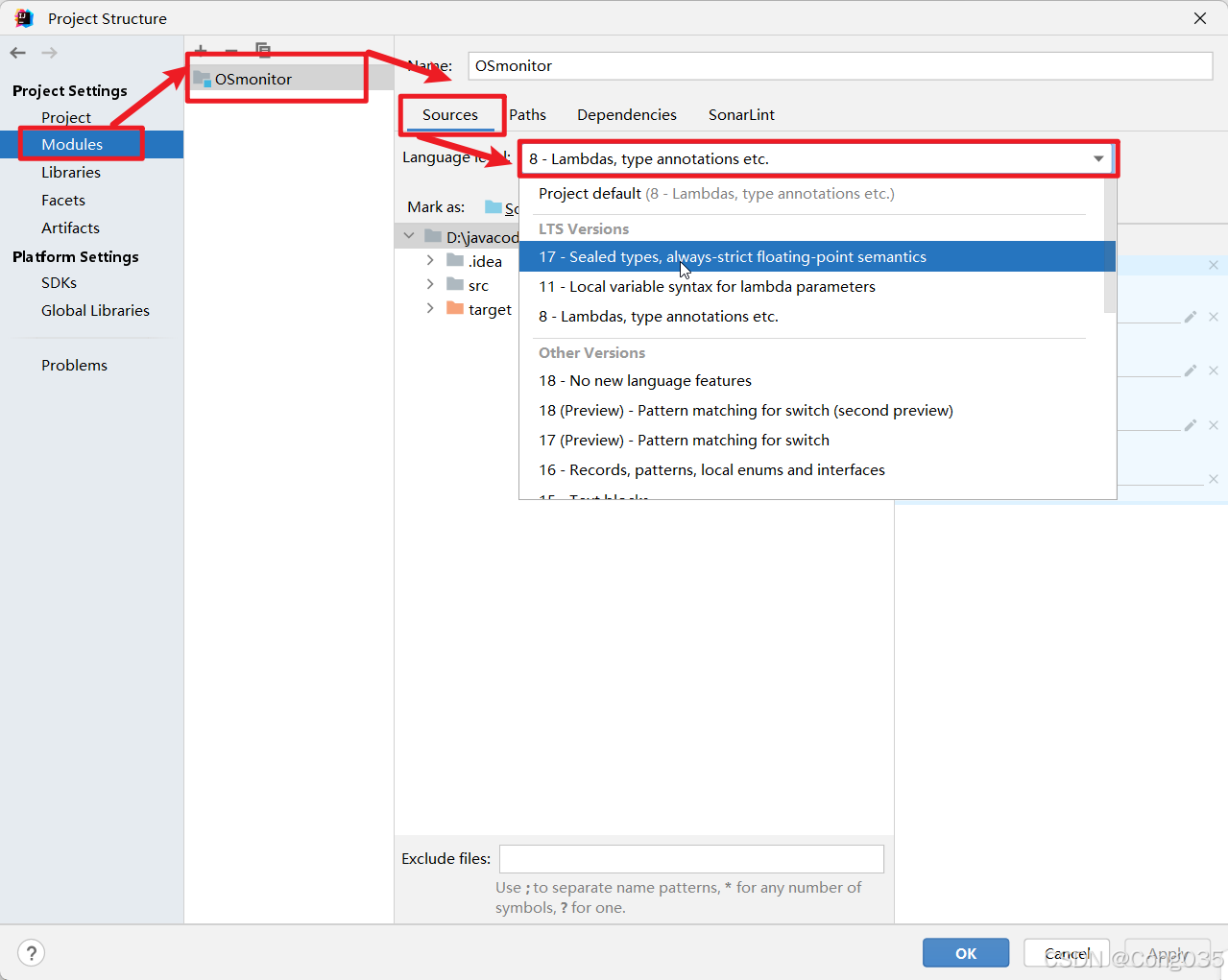 在【idea】中如何切换JDK版本_javac 21 was used to compile java sources-CSDN博客