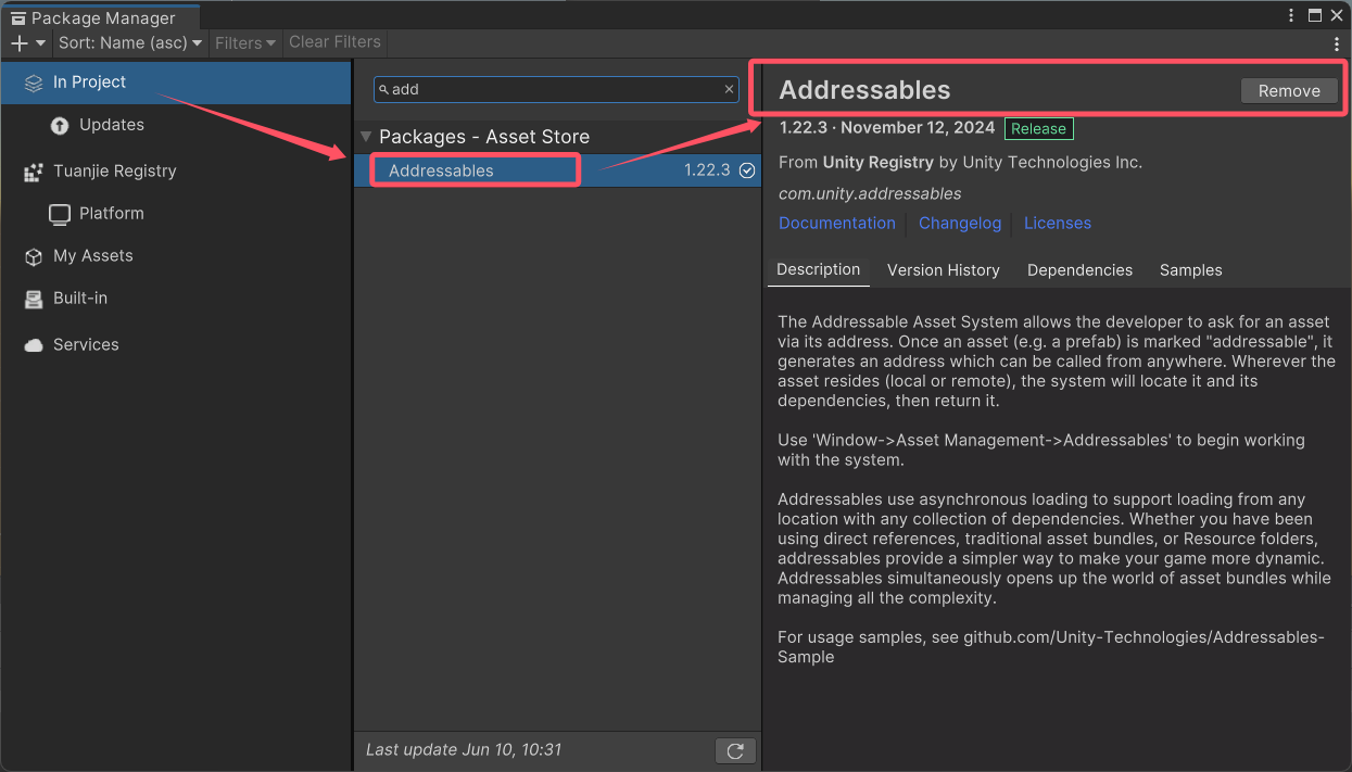 学习Addressables管理游戏资源_addressable 微信小游戏-CSDN博客