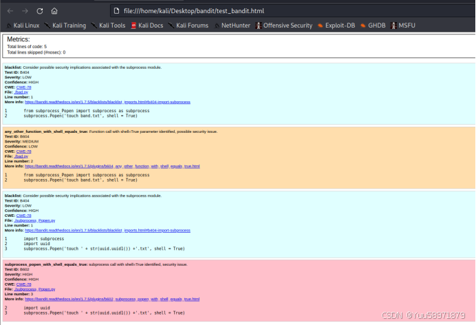 使用Bandit进行Python代码安全扫描：从安装到实战_python bandit-CSDN博客