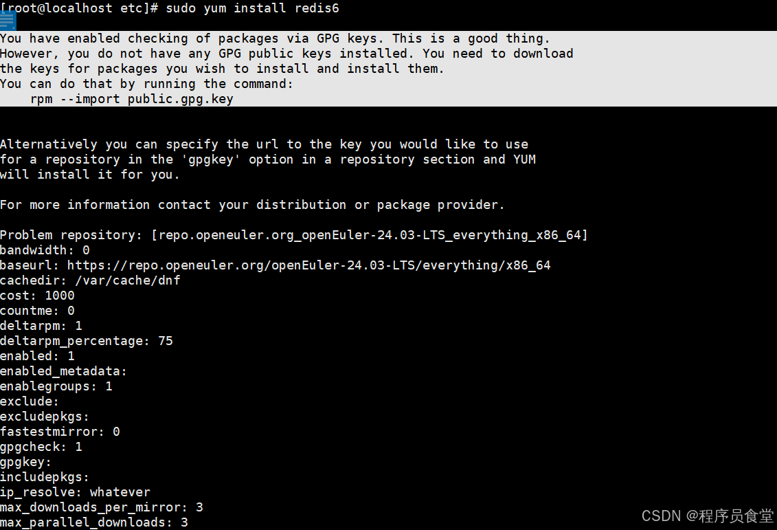 openEuler You have enabled checking of packages via GPG keys. This is a good thing.However, you ...