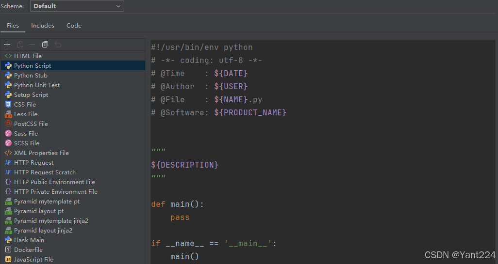 PyCharm 文件模板配置指南_pycharm live templates-CSDN博客