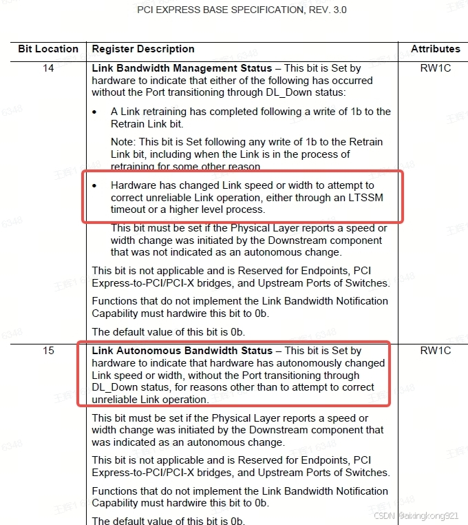 【PCIE系列】108 PCIE 链路管理带宽状态和链路自主带宽状态_link bandwidth management status-CSDN博客