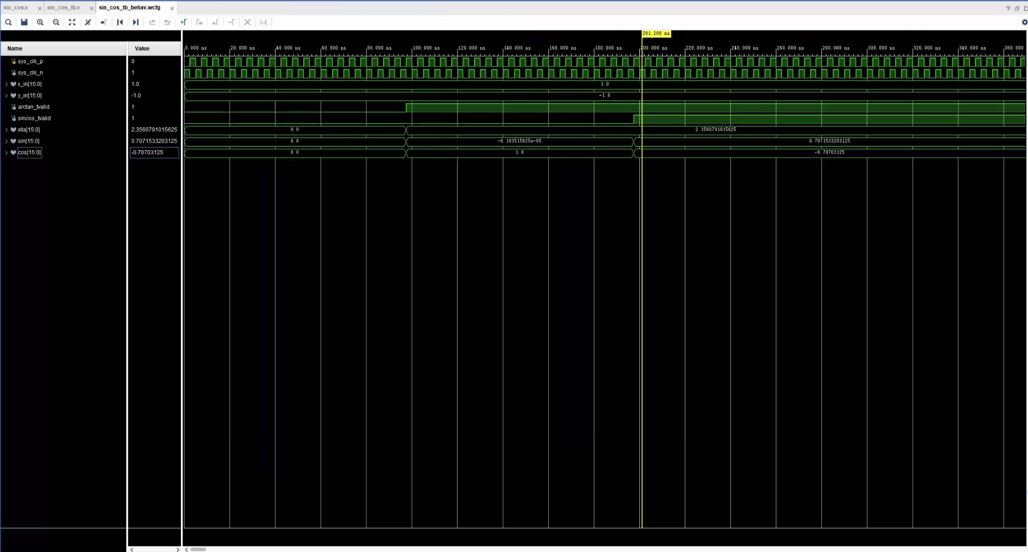 Cordic IP核verilog例化以及在项目中使用(sin_and_cos与arctan)_cordic ip核用法-CSDN博客