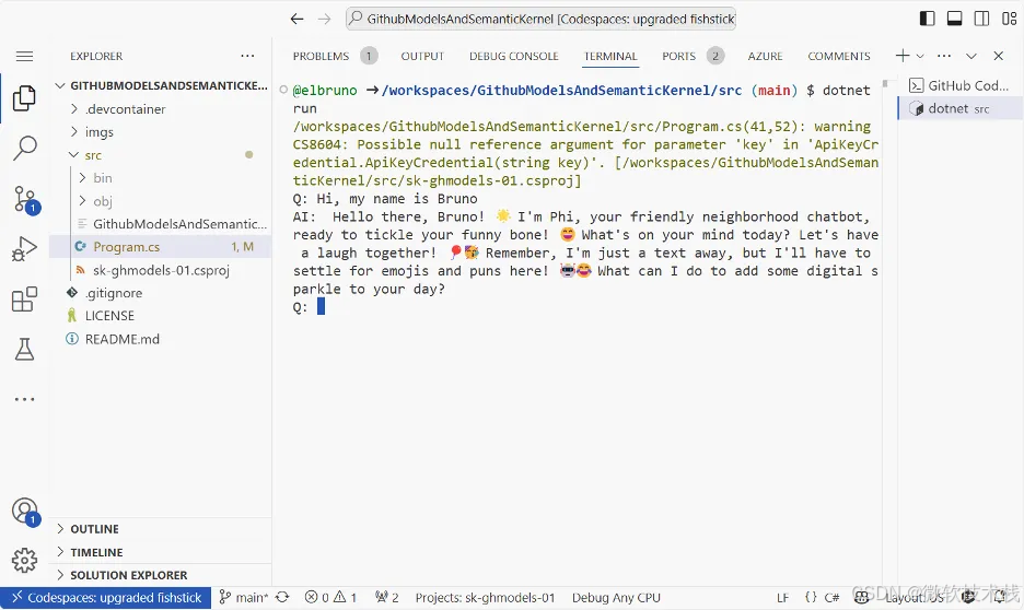技术速递｜使用 Semantic Kernel 解锁 .NET 中 GitHub 模型的强大功能_semantickernel github-CSDN博客