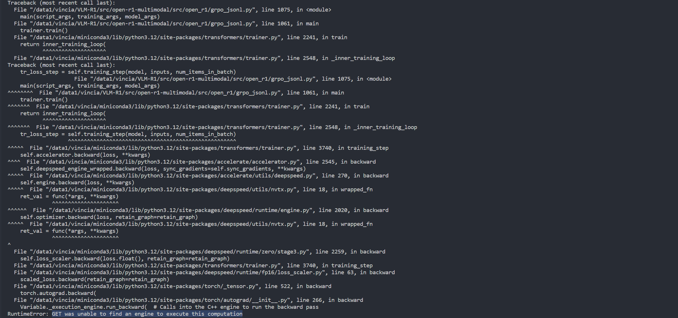 RuntimeError: GET was unable to find an engine to execute this computation-CSDN博客