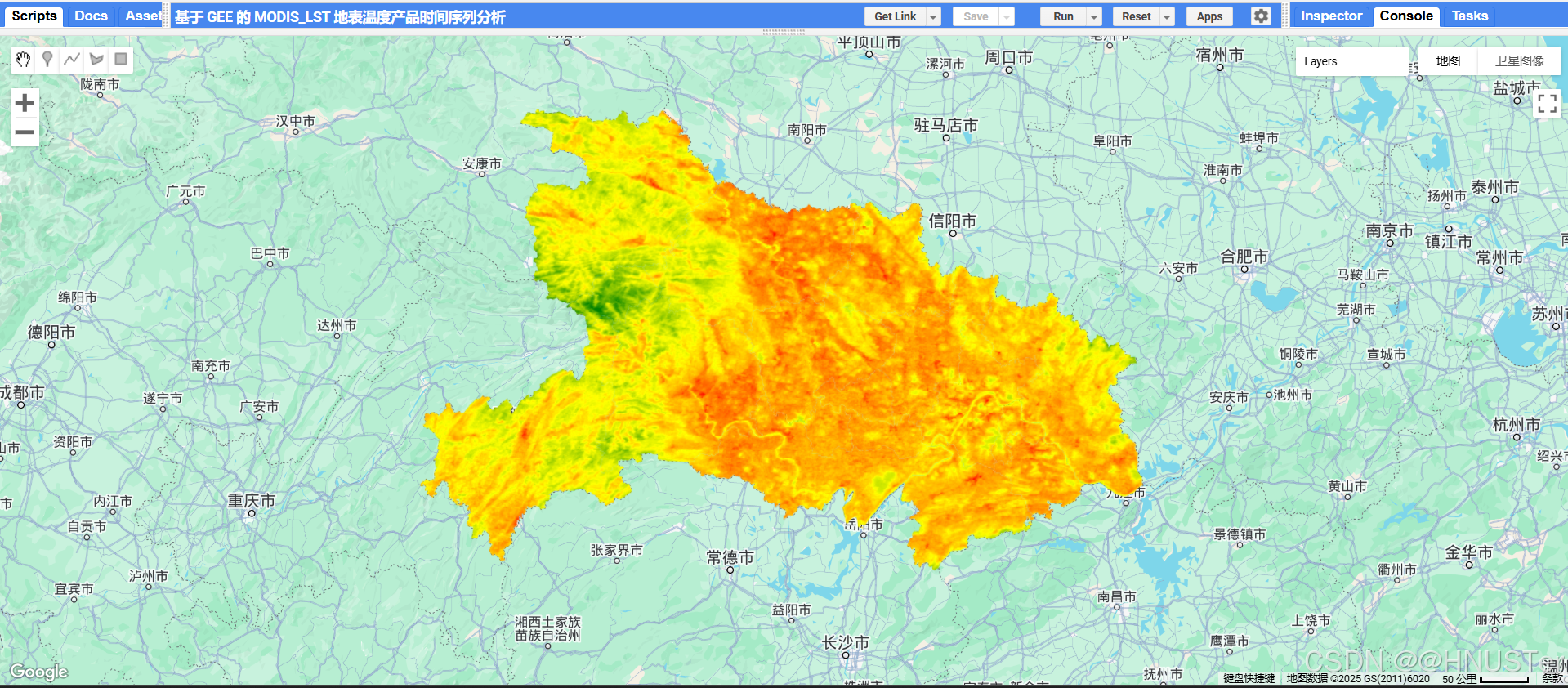 基于 GEE 的 MODIS_LST 地表温度产品时间序列分析_modis lst-CSDN博客