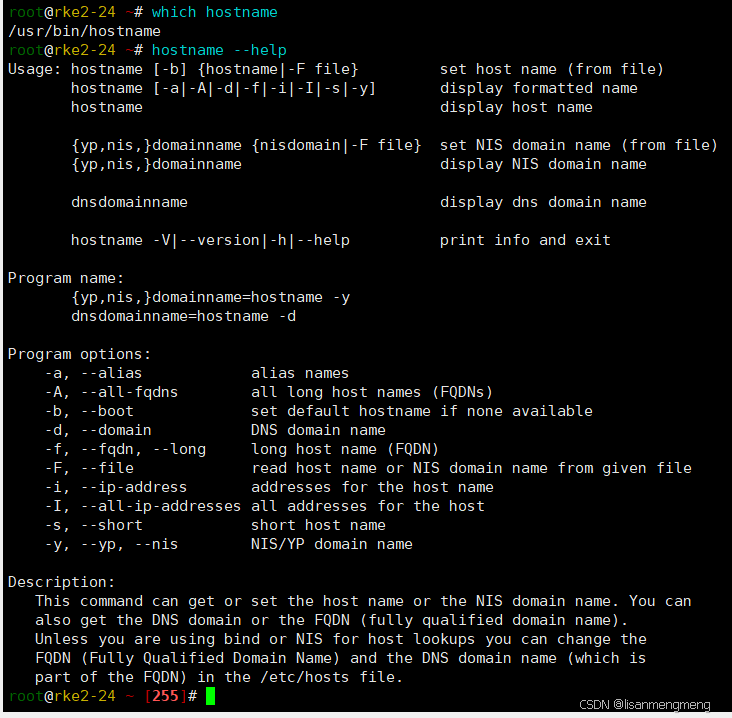 hostname 命令介绍和使用案例_hostname–i windows的用法和例句及例句-CSDN博客