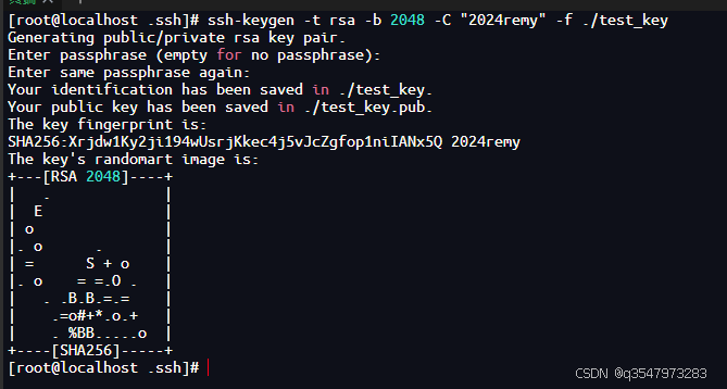 SSH私钥连接_ssh-keygen -t rsa -b 2048-CSDN博客