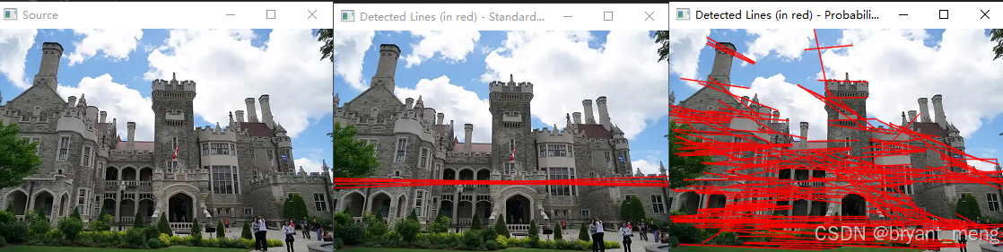 【python】OpenCV—Hough Line Transform_cv2.houghlines-CSDN博客