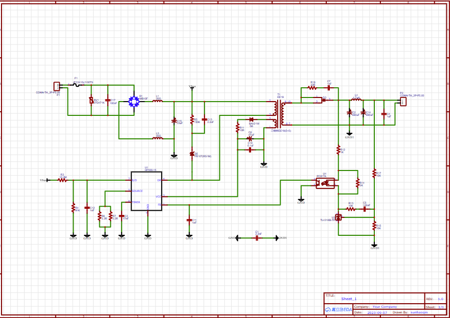 复刻：220V(AC)转5V/2A反激辅助电源——01工作原理及器件选型_220v转5v电路原理图-CSDN博客