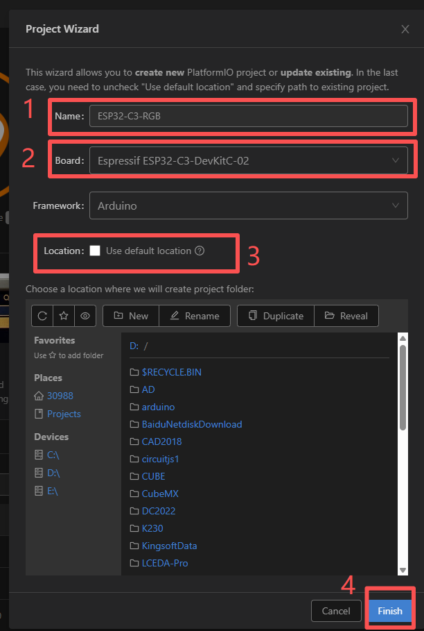 使用VS Code开发ESP32-C3控制WS2812 RGB灯带_用vscode编辑esp32-CSDN博客
