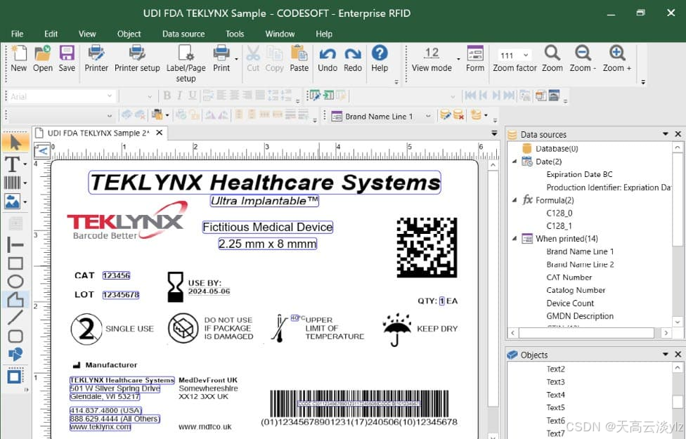 国外NiceLabel、BarTender、LabelPainter、Codesoft、Zebra Designer和LabelView 5款常见条码打印软件-CSDN博客