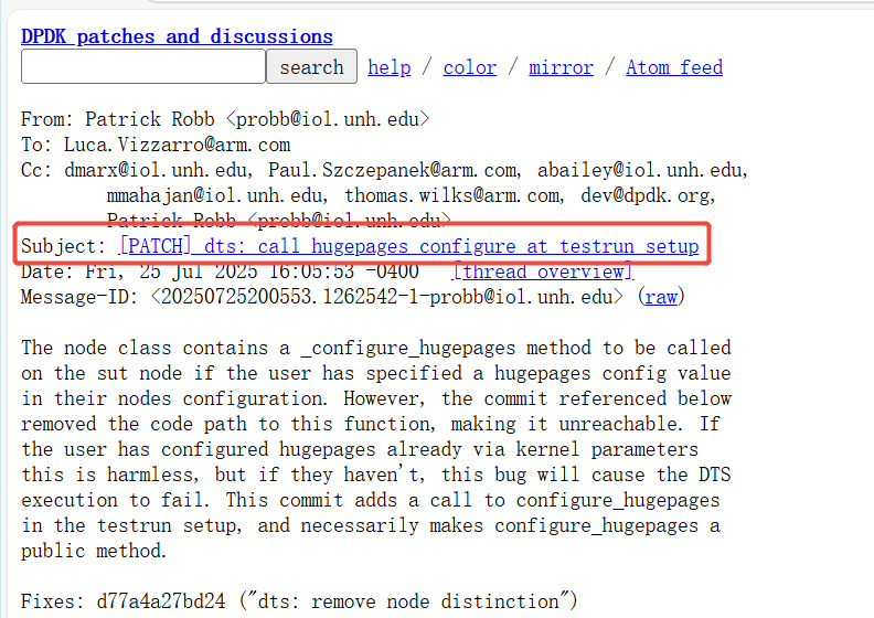 如何给DPDK开源社区提交补丁_dpdk patch-CSDN博客