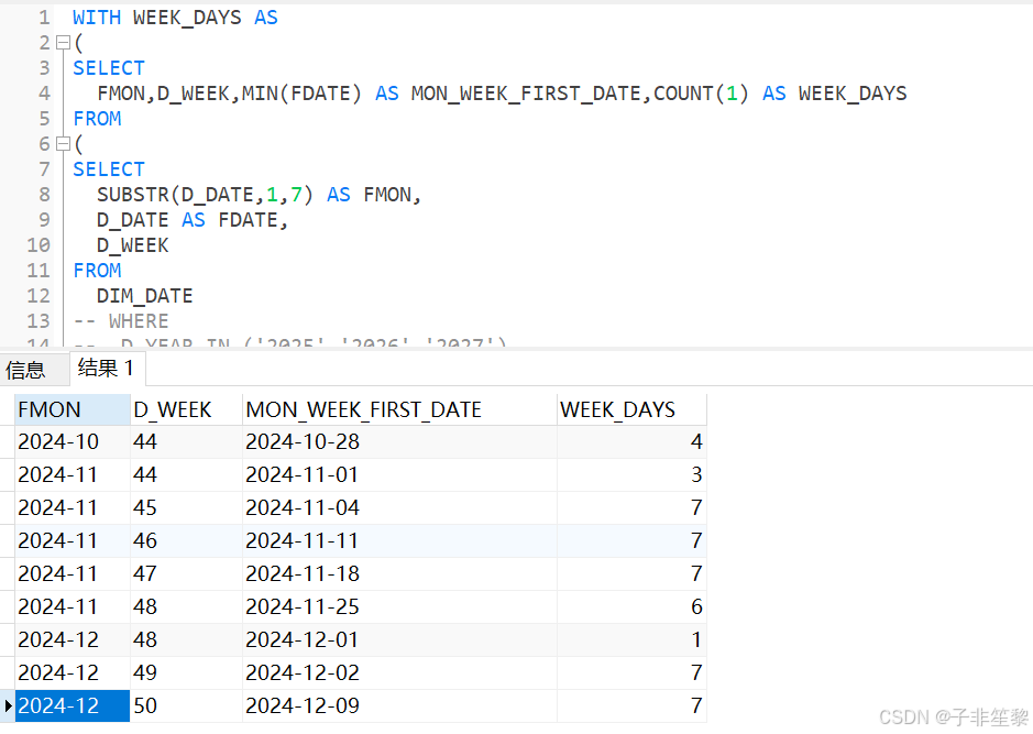 ORACLE日期划分周（遇到不同情景再进行更新）_oracle 周-CSDN博客