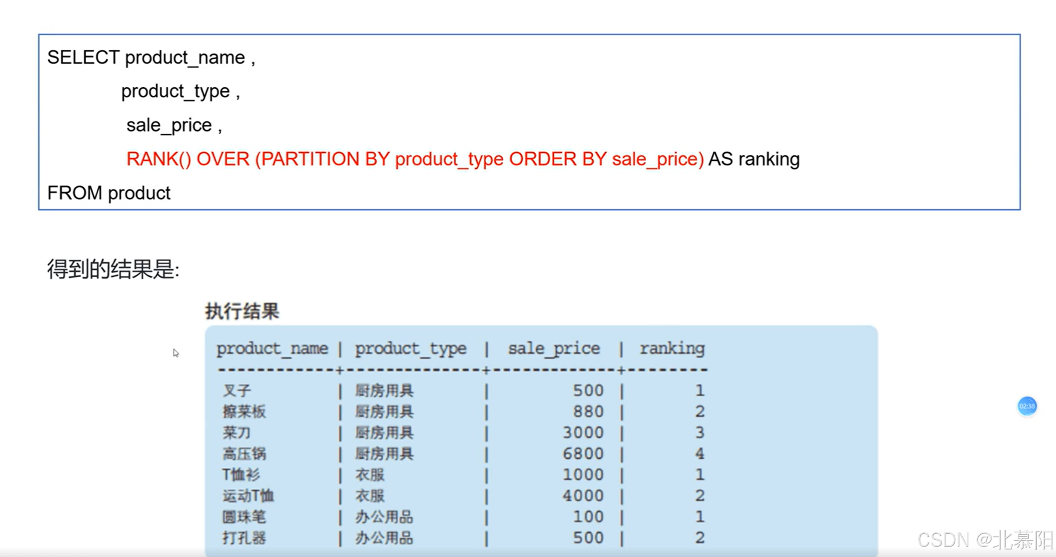 数据库 知识（从sql窗口函数开始）sql Server窗口函数 Csdn博客 0830