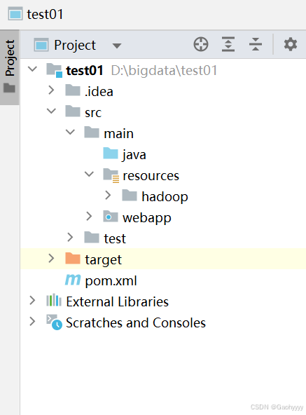 Idea中使用Maven构建HDFS API_idea的maven文件中配置hadoop的core-site.xml和hdfs-site.xml怎-CSDN博客
