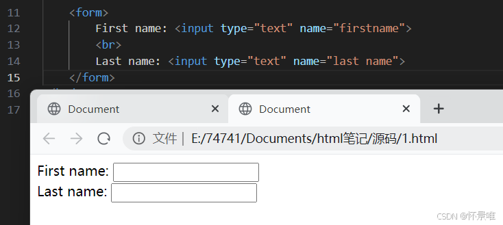 HTML——form表单_html 单据-CSDN博客
