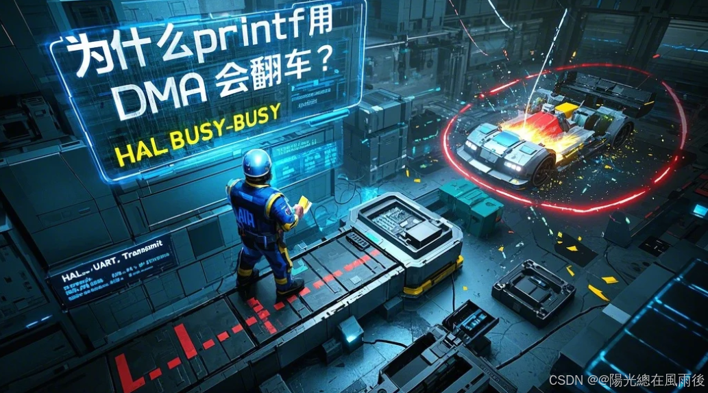 【调试真相】为什么 printf 能好好输出，而 HAL_UART_Transmit_DMA()`就会翻车？_printf uart dma-CSDN博客